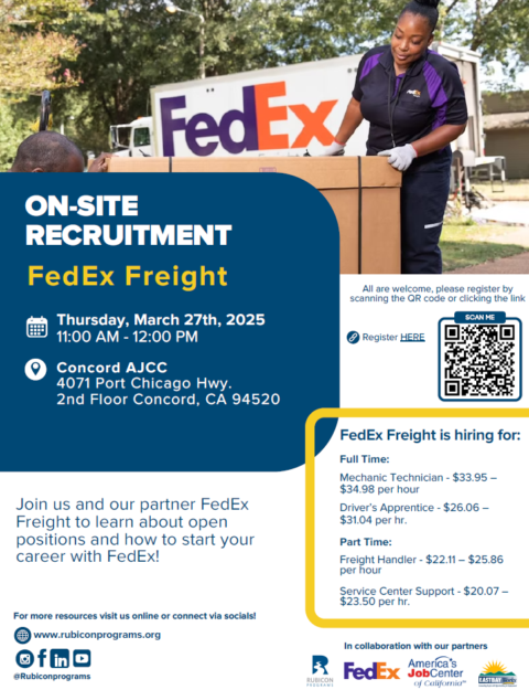ONSITE-RECRUITMENT FEDEX FREIGHT | East Bay Works